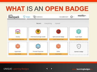Learning badges presentation for open discussion | PPT