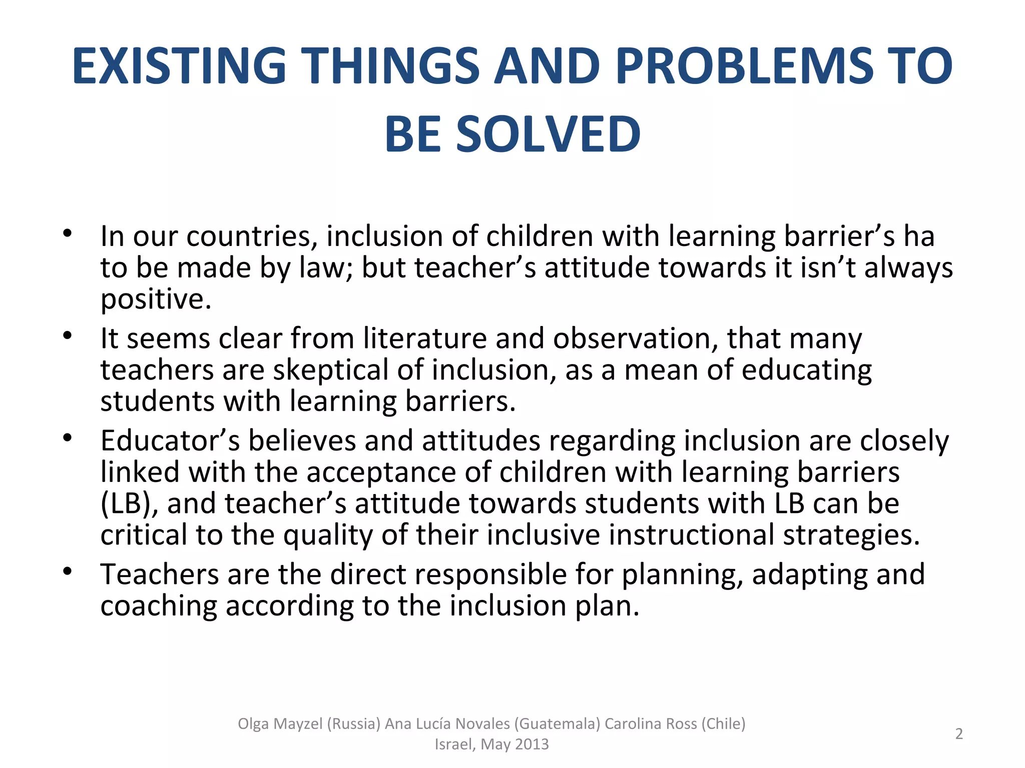 Learning Barriers | PPT