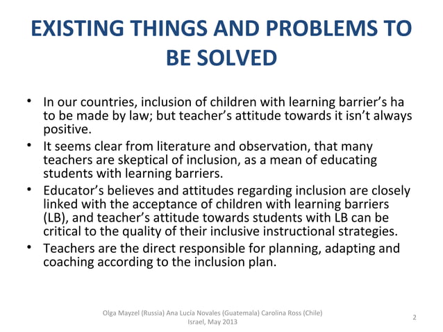 Learning Barriers | PPT