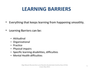 Learning Barriers | PPT