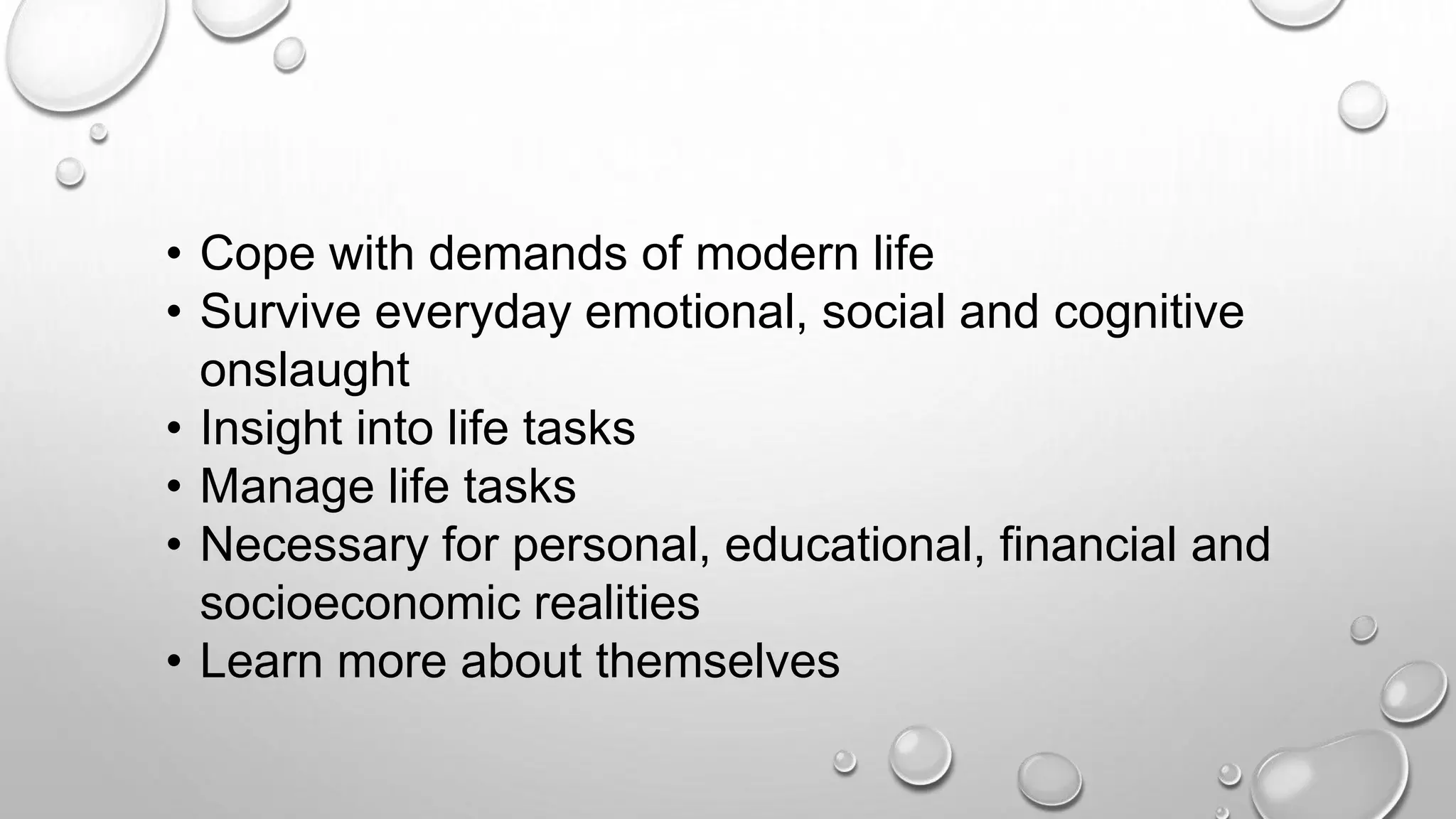 Learning barrier- life skills | PPT