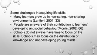 Learning barrier- life skills | PPTX