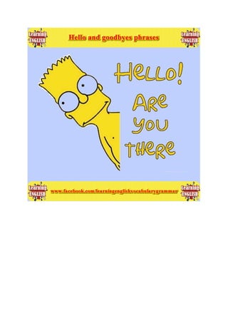 Learning basic English - basics of English lessons | PDF