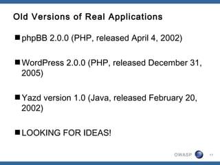 AppSec DC 2009 - Learning by breaking by Chuck Willis | PPT