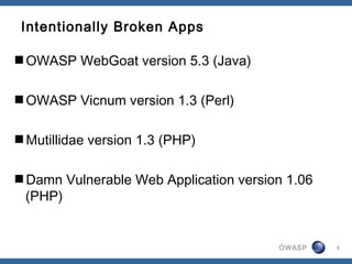 AppSec DC 2009 - Learning by breaking by Chuck Willis | PPT
