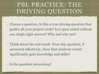 Learning By Design: PBL in Practice | PPTX