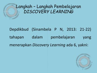Learning by discovery ppt | PPT