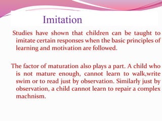 Learning by imitation | PPTX