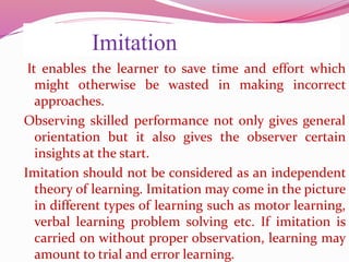 Learning by imitation | PPTX