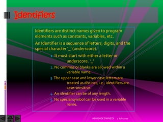 INTRODUCTION TO C PROGRAMMING | PPSX