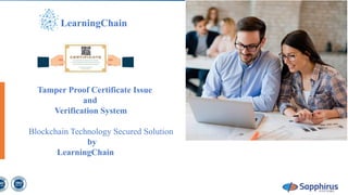 Blockchain Powered Certificate- LearningChain | PPTX