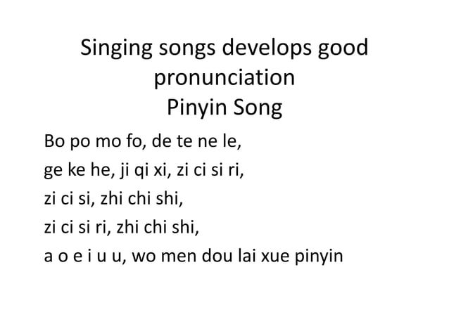 Learning chinese through song | PPTX