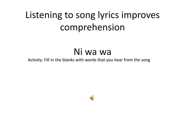 Learning chinese through song | PPTX