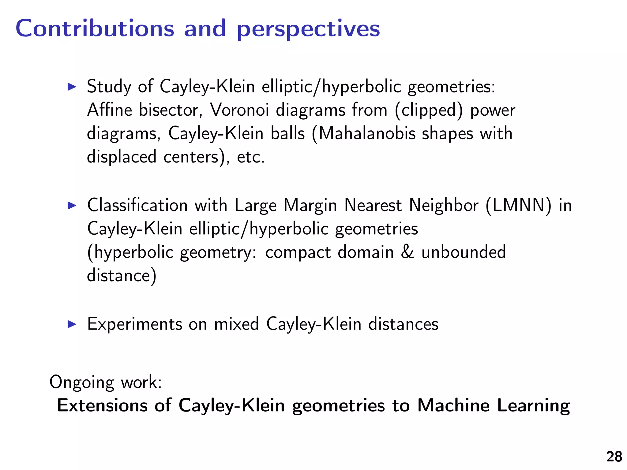 Classification with mixtures of curved Mahalanobis metrics | PDF