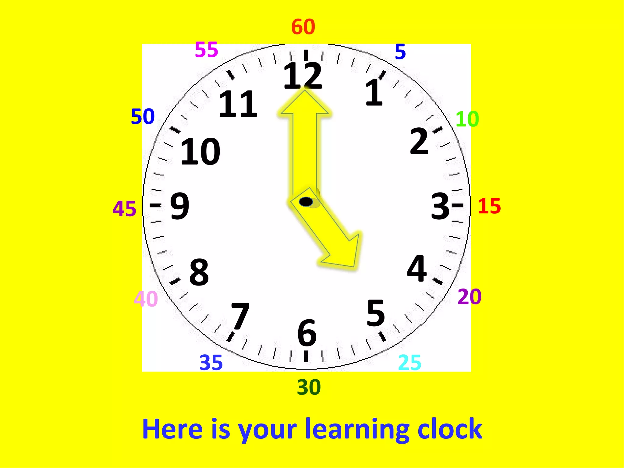 Learning clock lesson | PPS