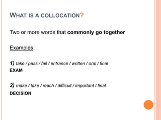 Learning collocations | PPTX