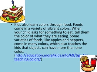Learning colors and shapes | PPTX