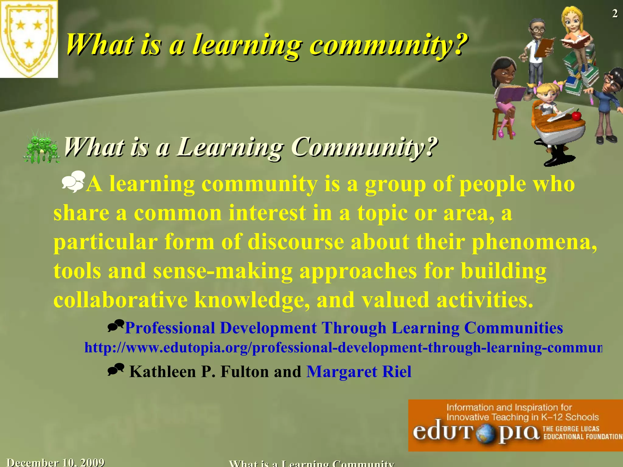 What is a Learning Community | PPT
