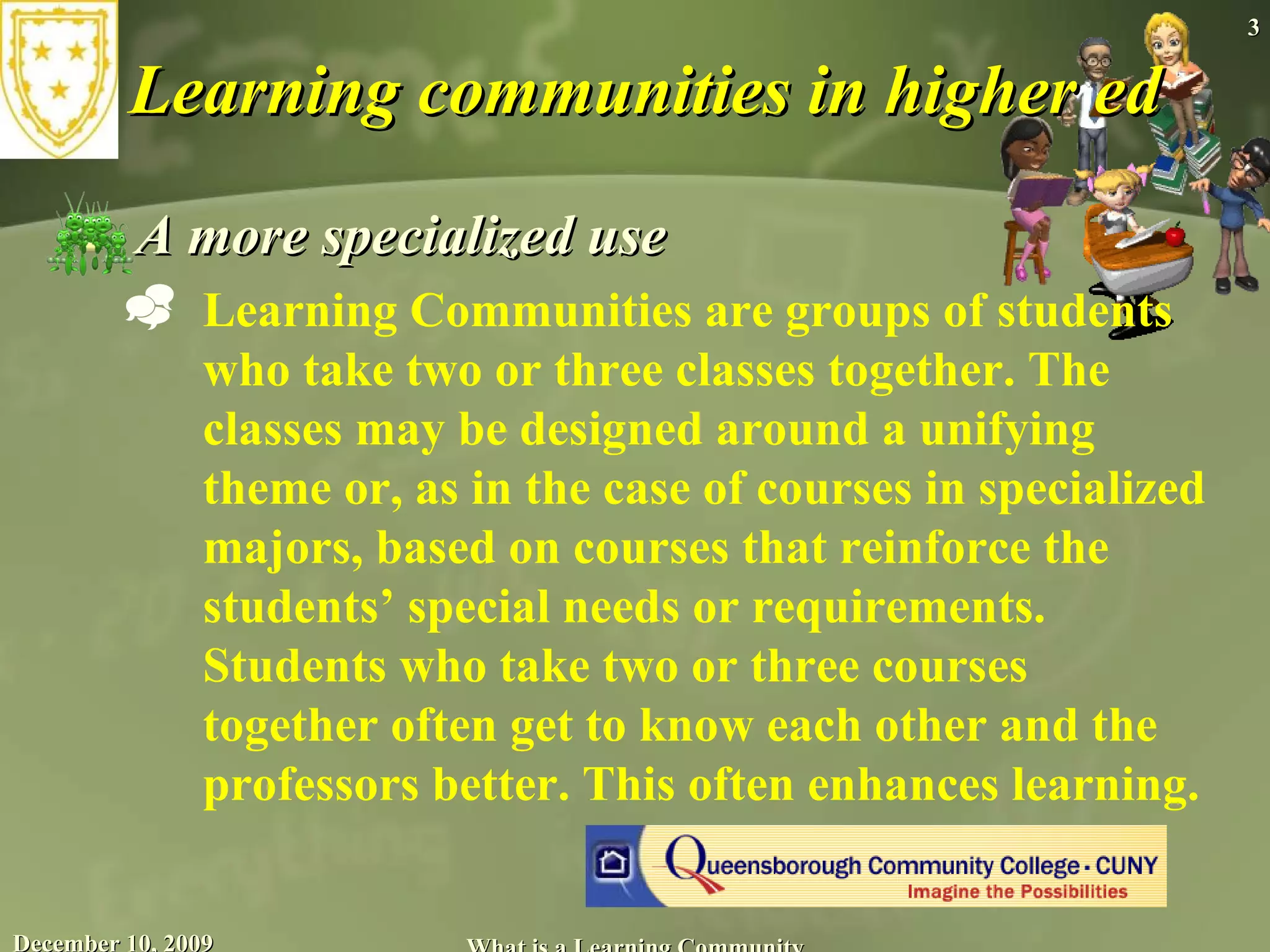 What is a Learning Community | PPT