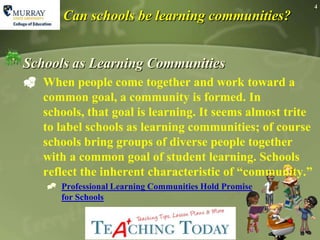 What is a Learning Community? | PPTX