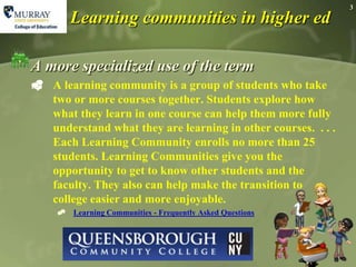 Learning community | PPTX