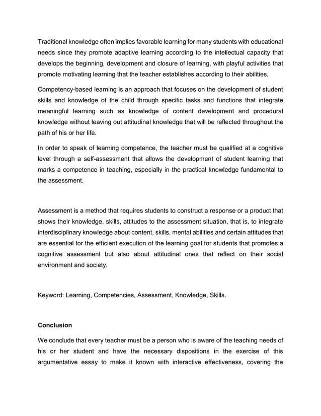 LEARNING, COMPETENCIES AND EVALUATION.pdf | Free Download