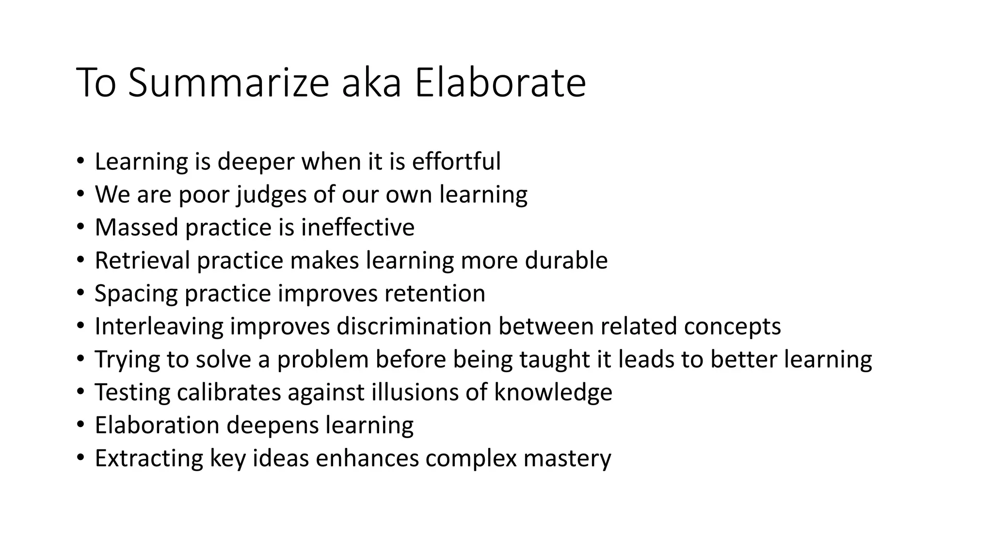 Learning Concepts, evidence behind learning, myths of learning | PPTX