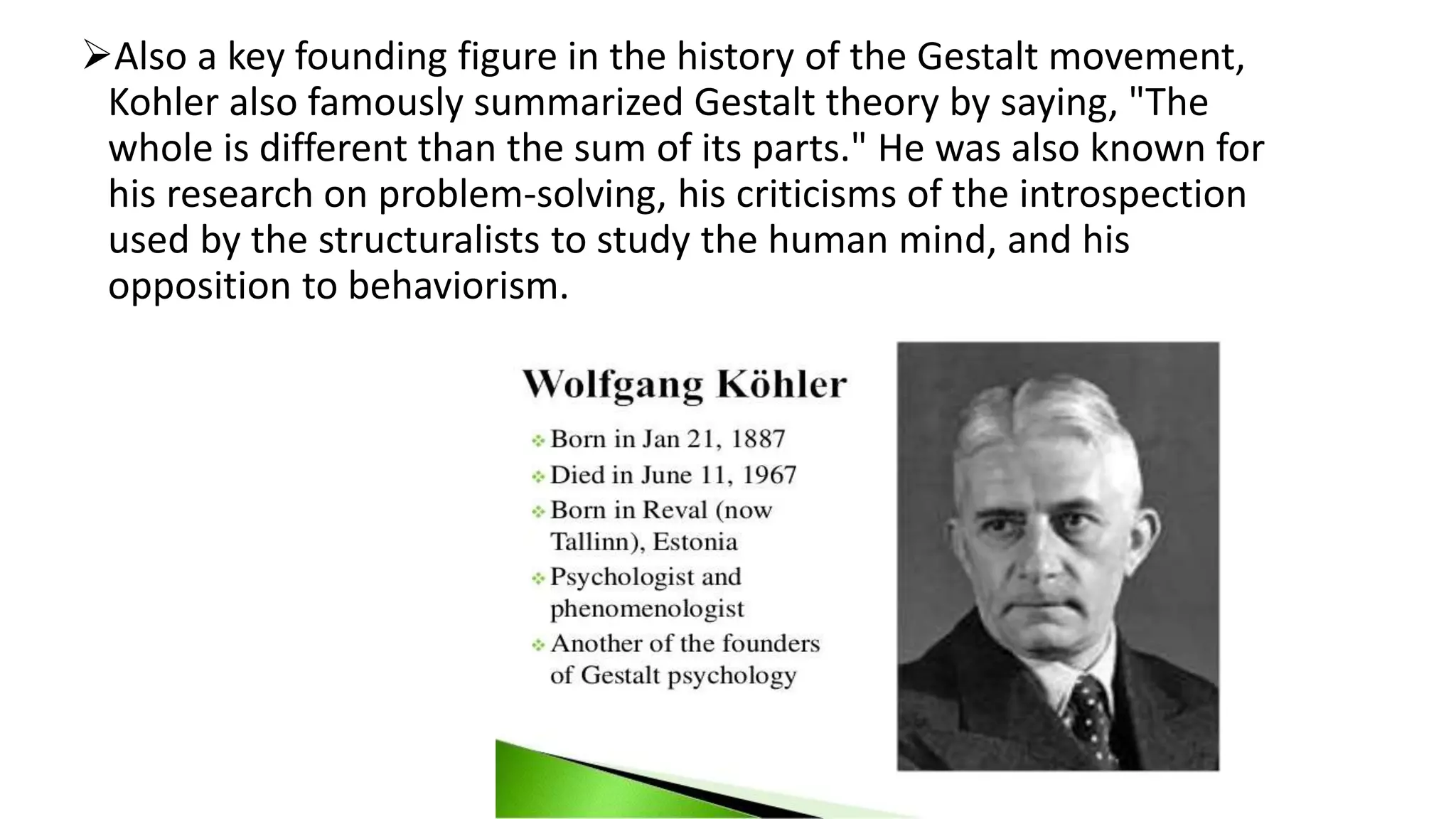 Learning concepts based on gestalt theory of learning | PPTX