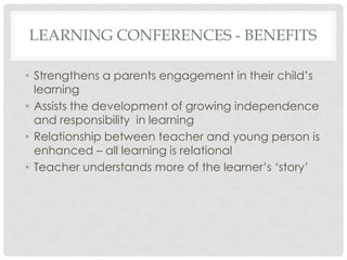 Student led learning conferences | PPTX