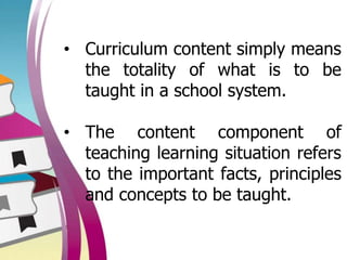 Learning content ppt | PPTX