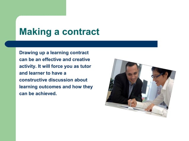 Learning contracts 3 | PPT