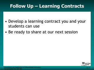 Learning Contracts | PPT