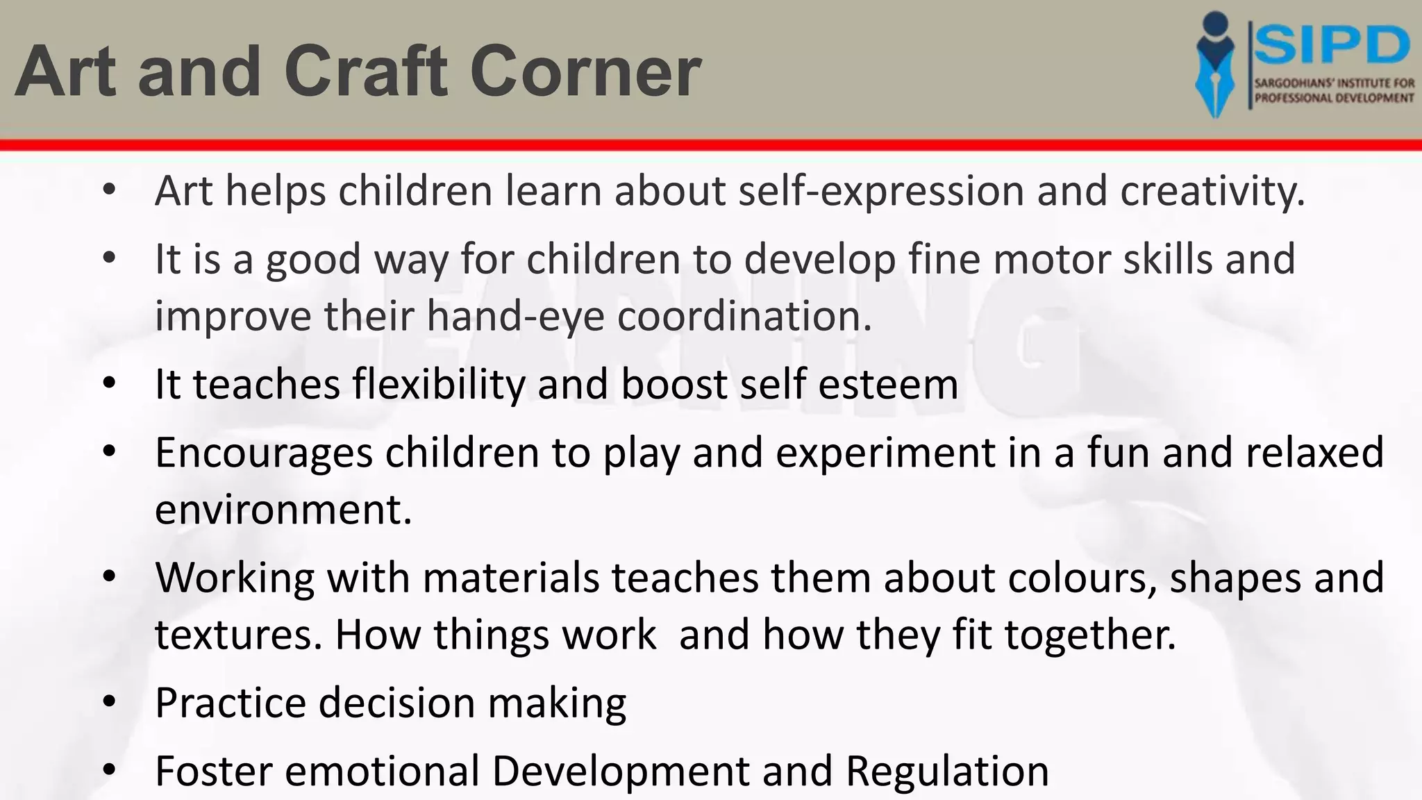 Learning corners | PPTX