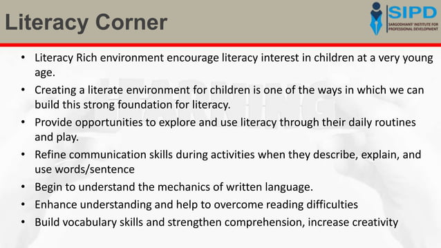 Learning corners | PPTX
