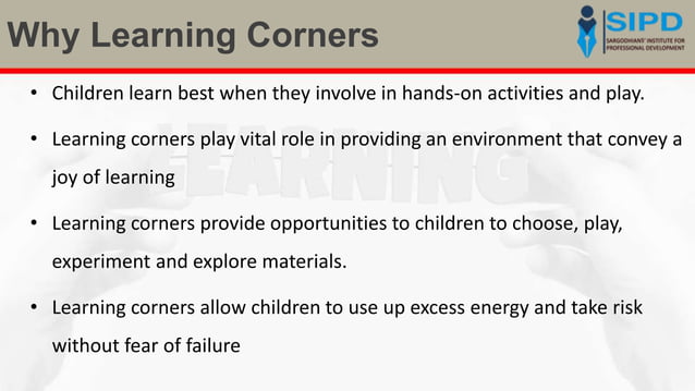 Learning corners | PPTX