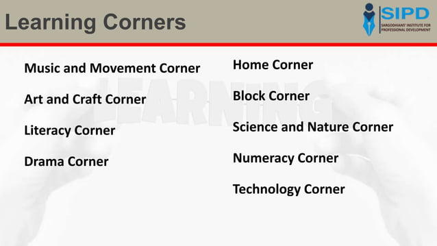 Learning corners | PPTX