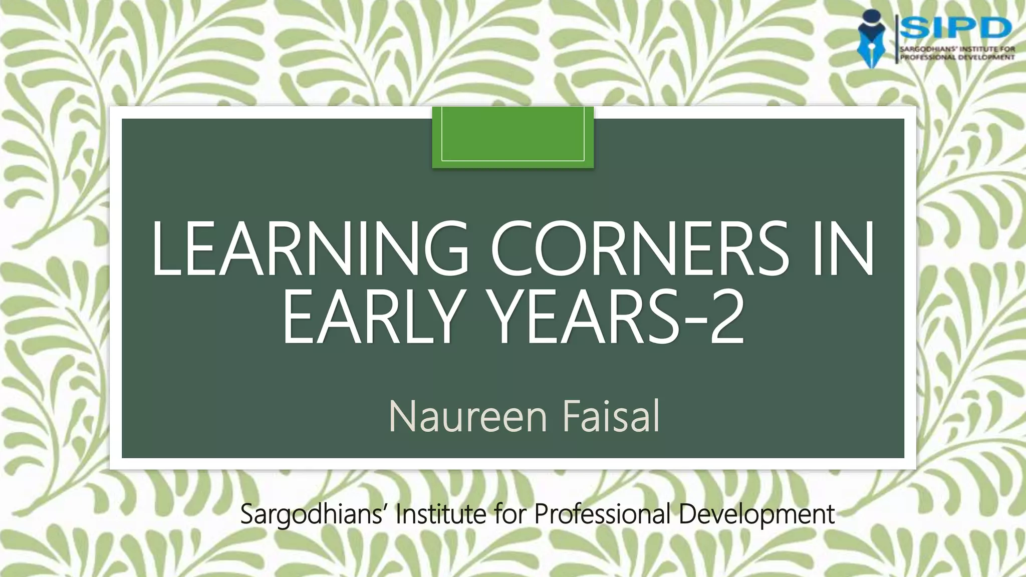 Learning corners part 2 | PPTX