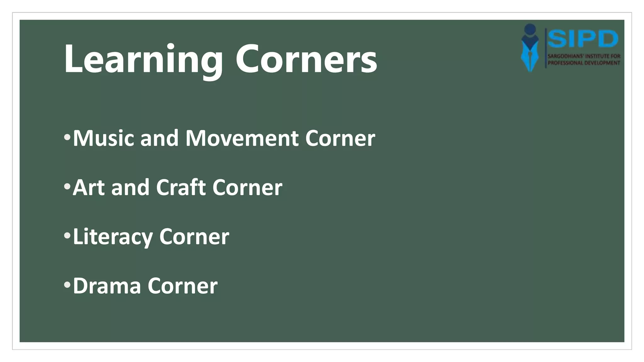 Learning corners part 2 | PPTX