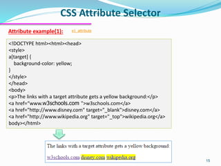Web Design Course: CSS lecture 1 | PDF