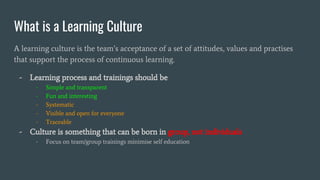 Learning culture | PDF