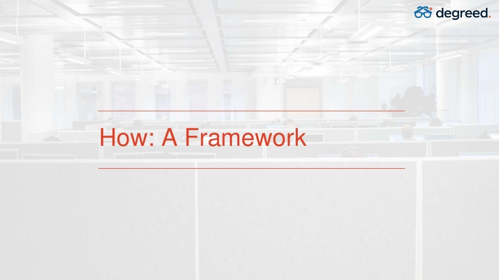 How: A Framework