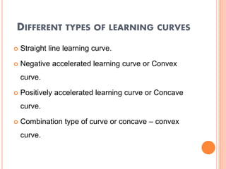 Learning curve and Learning Plateaus | PPTX