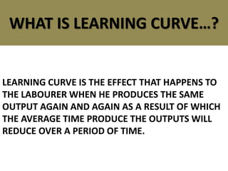 LEARNING CURVE THEORY BY THE MARKETERS DU | PPTX