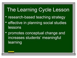 Learning cycle lesson format | PPT