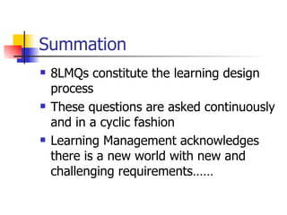 Learning Design | PPT | Educational Assessment | Education