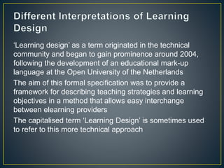 Learning design | PPTX
