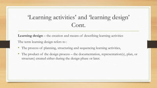 Learning design | PPTX