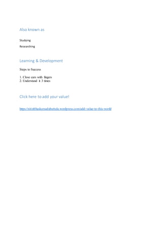 Learning & Development | PDF