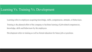 Learning & Development.pptxssssssssssssss | PPTX