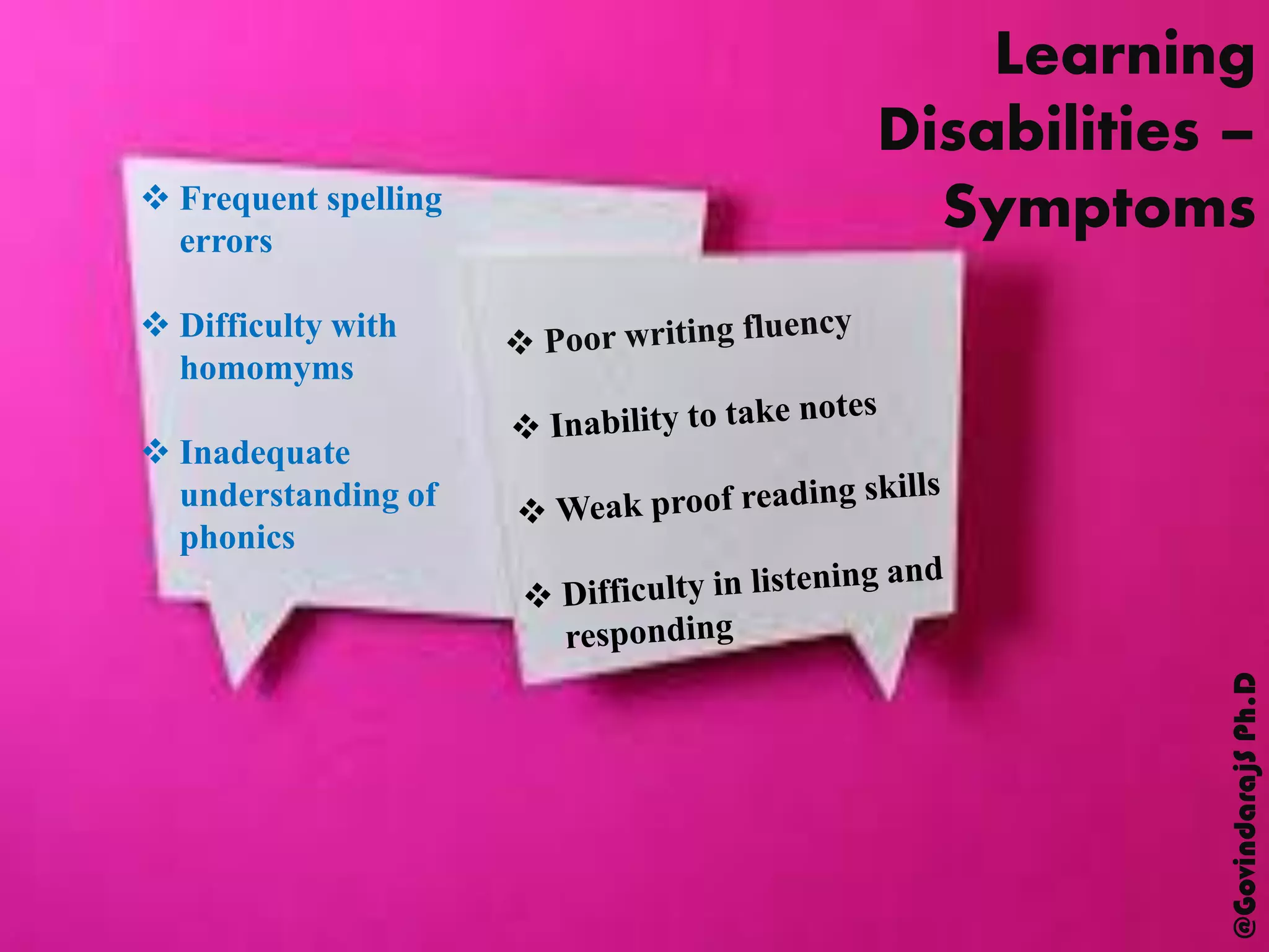 Learning disabilities - Dyslexia and Dyscalculia | PDF